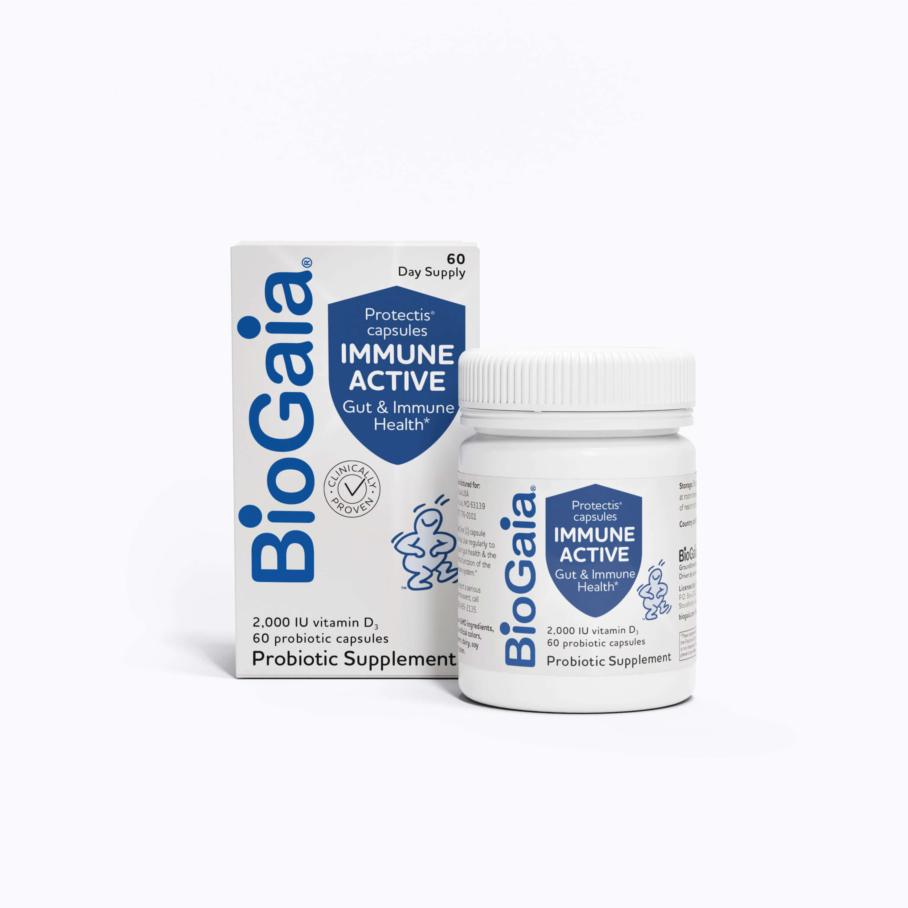 BioGaia Immune Active | Adult Probiotic for Gut and Immune Health