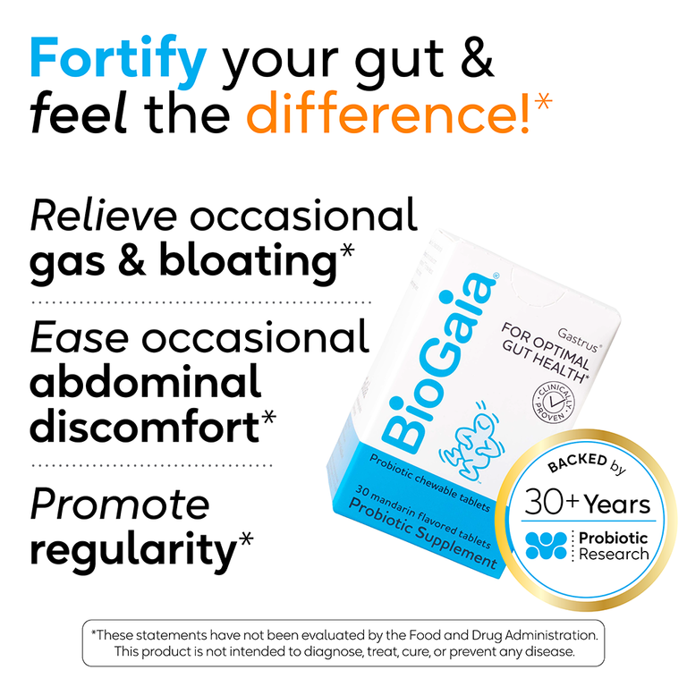 BioGaia Gastrus | Adult Probiotic for Constipation, Diarrhea, Gas, Bloating