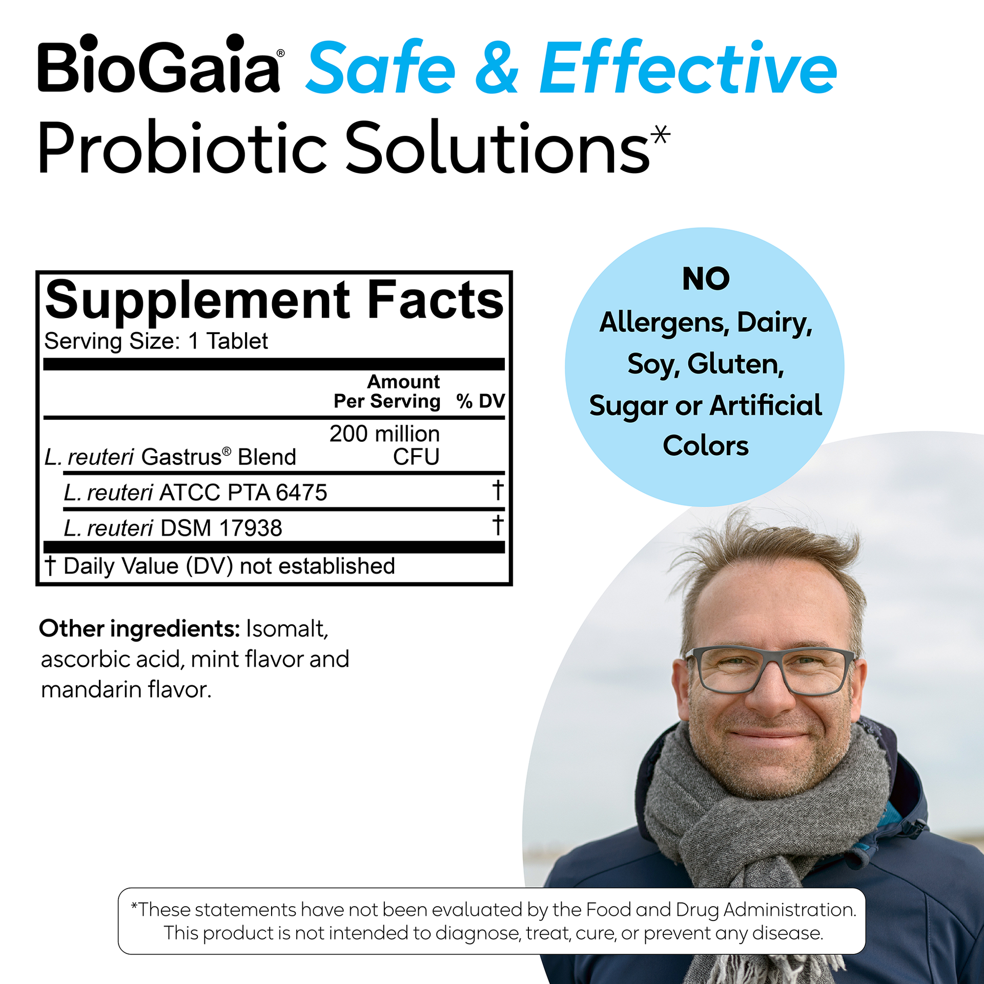 BioGaia Gastrus | Probiótico para adultos para el estreñimiento, la ...