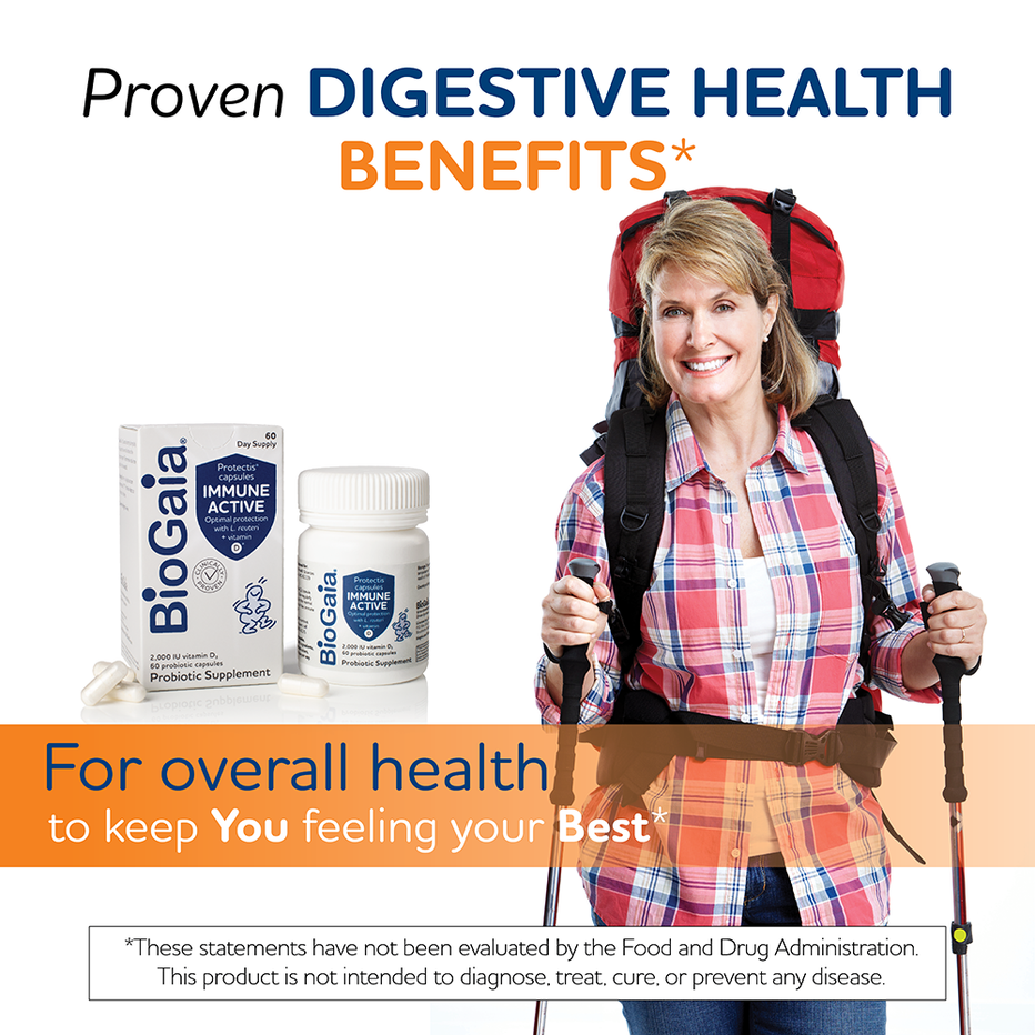 BioGaia Immune Active | Adult Probiotic for Gut and Immune Health
