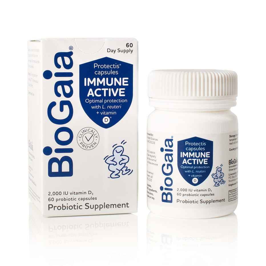 BioGaia Immune Active | Adult Probiotic for Gut and Immune Health