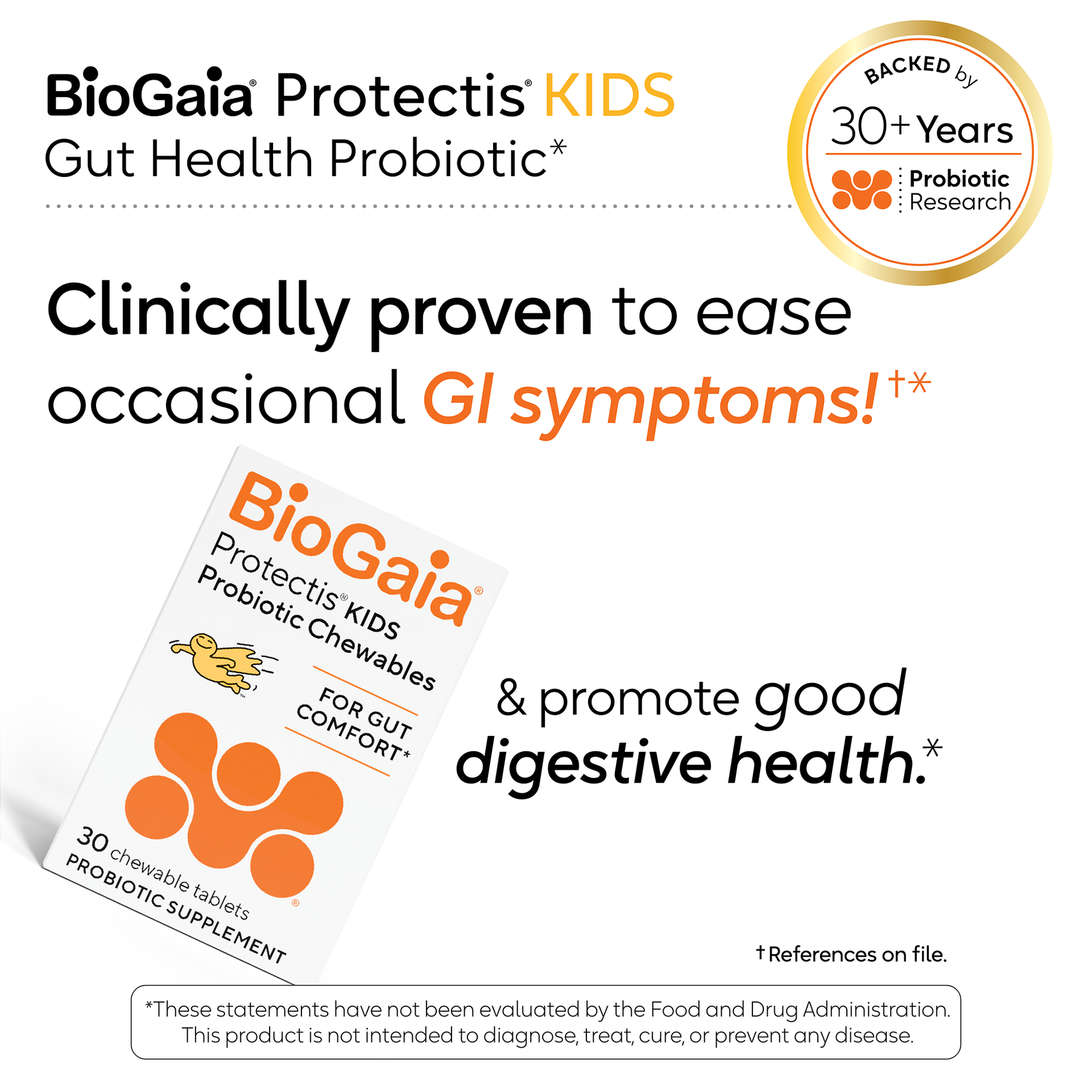 BioGaia Protectis NIÑOS | Probiótico infantil para un estómago feliz y ...